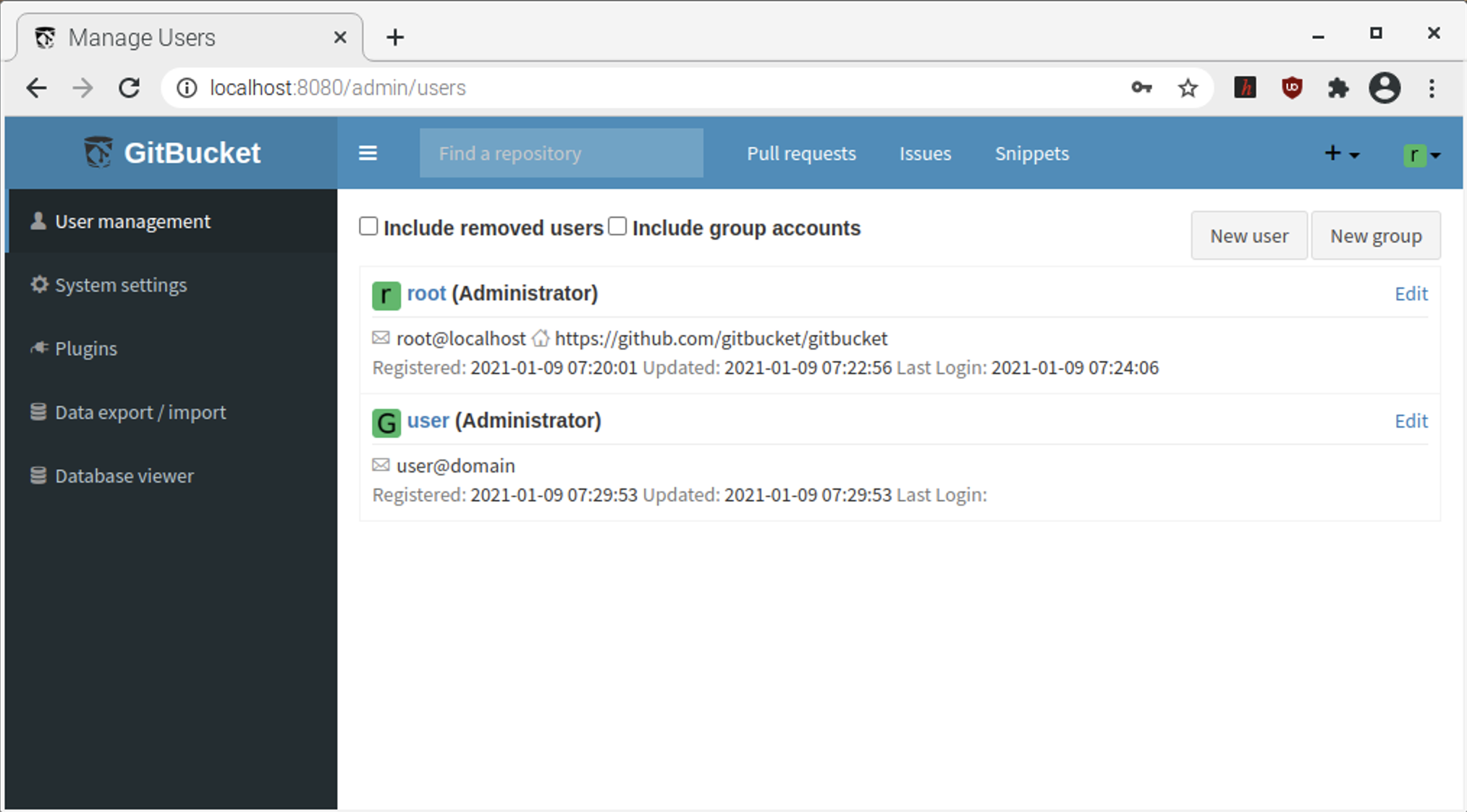 gitbucket-dockerを動かす（2）gitbucketを使用する | Takeshi Yonezu