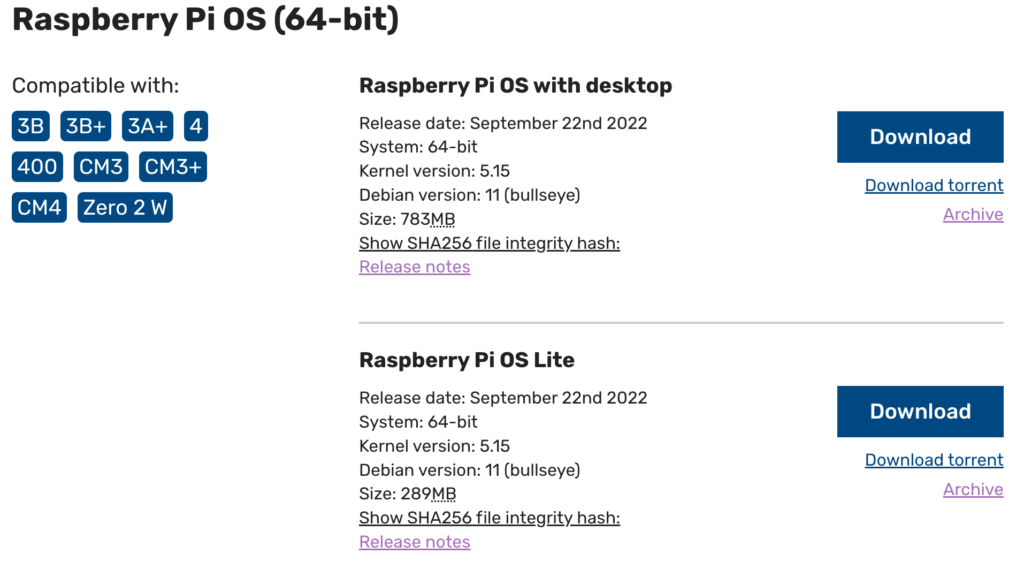 Raspberry Pi OS 新イメージの公開 | Takeshi Yonezu